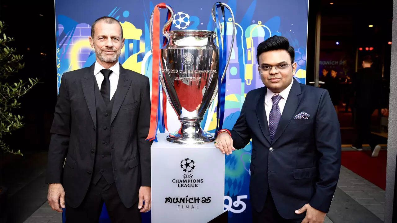 Jay Shah meets UEFA president ahead of UCL final, continues cricket's global push