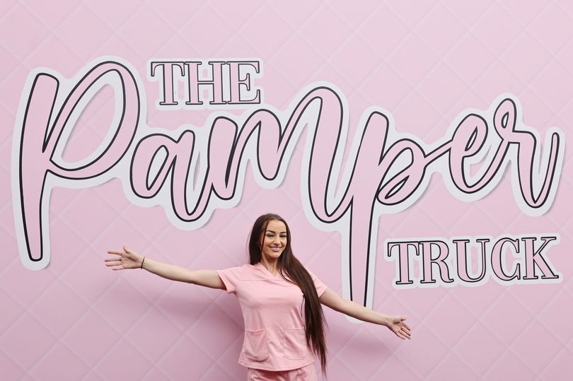 Inside the pink 'Pamper Truck' as salon on wheels hits the road for ...