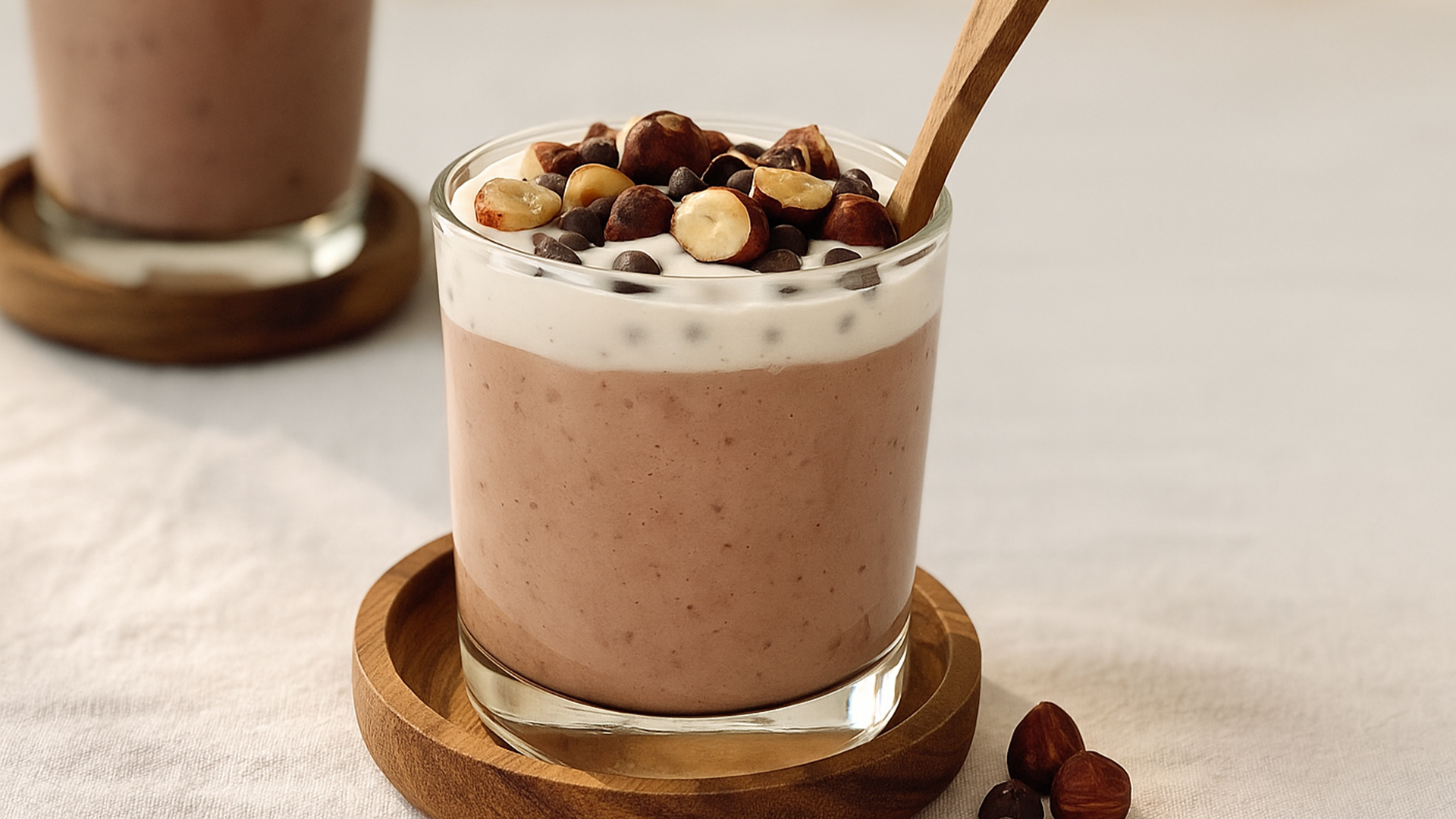 Hazelnoot Chocolade Mousse – Romige Vegan Chocolade Mousse met Nootjes