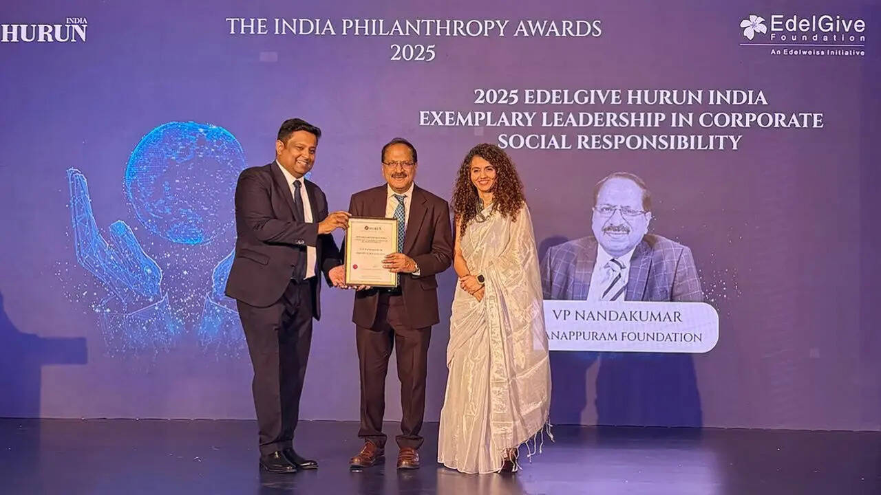 Manappuram Finance MD And CEO VP Nandakumar Receives Prestigious CSR ...