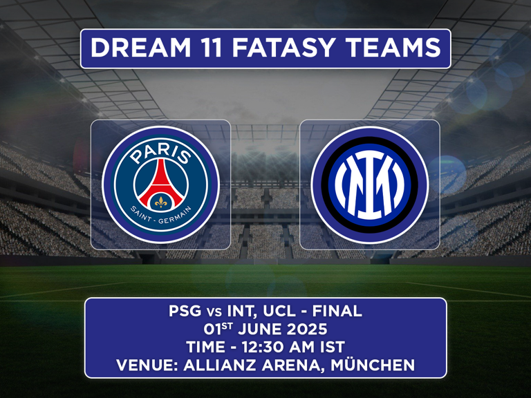 UEFA Champions League 2024-25, Final: PSG vs INT Dream11 Prediction ...
