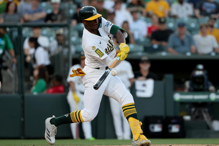 Watch: Athletics outfielder's first MLB homer has extra meaning