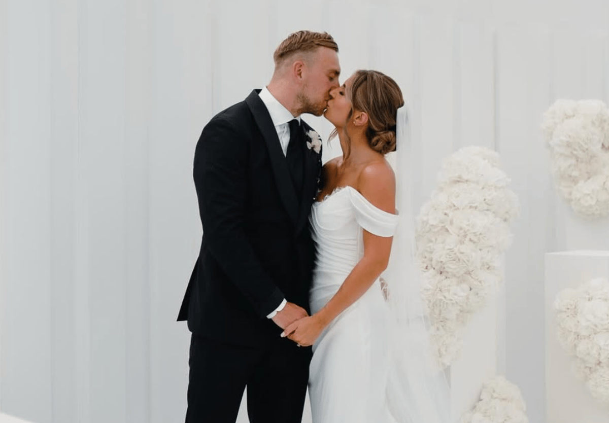 Love Island star Dani Dyer and West Ham captain Jarrod Bowen marry in intimate 'Bridgerton ...