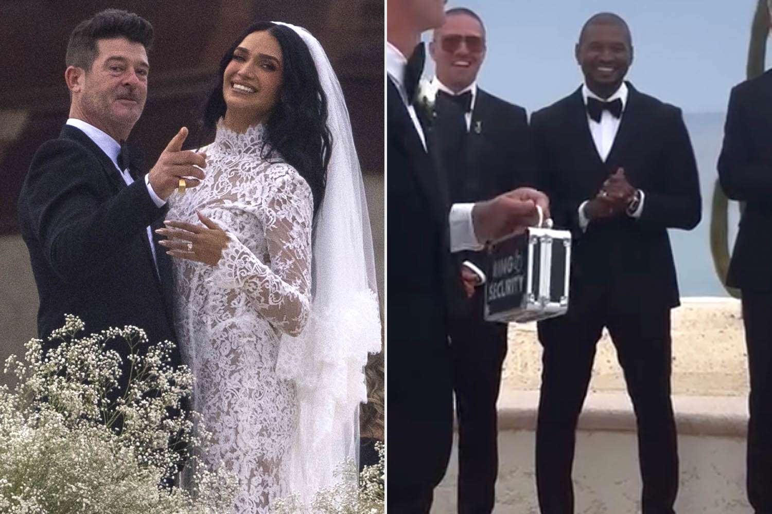 Usher Serves as Groomsman at Robin Thicke and April Love Geary’s Mexico ...