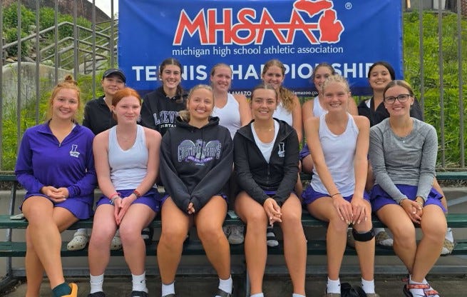 Lakeview earns a top 10 team finish at MHSAA state finals in girls tennis