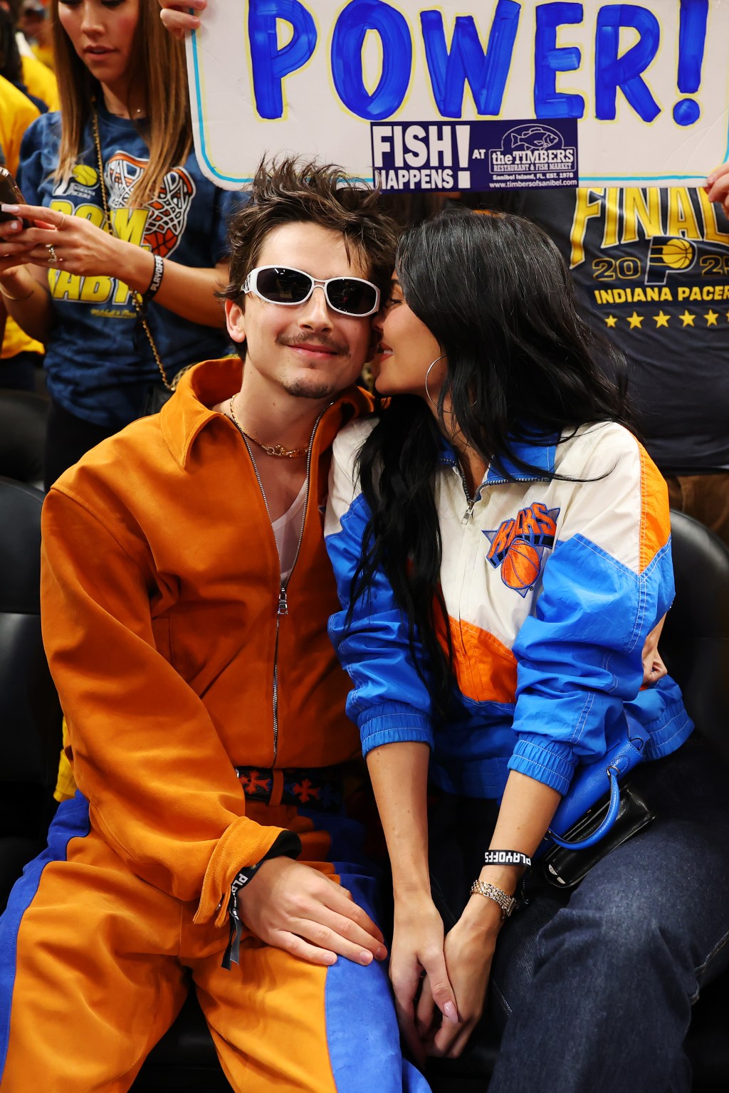 Timothée Chalamet, Kylie Jenner take in Knicks-Pacers Game 6 after ...