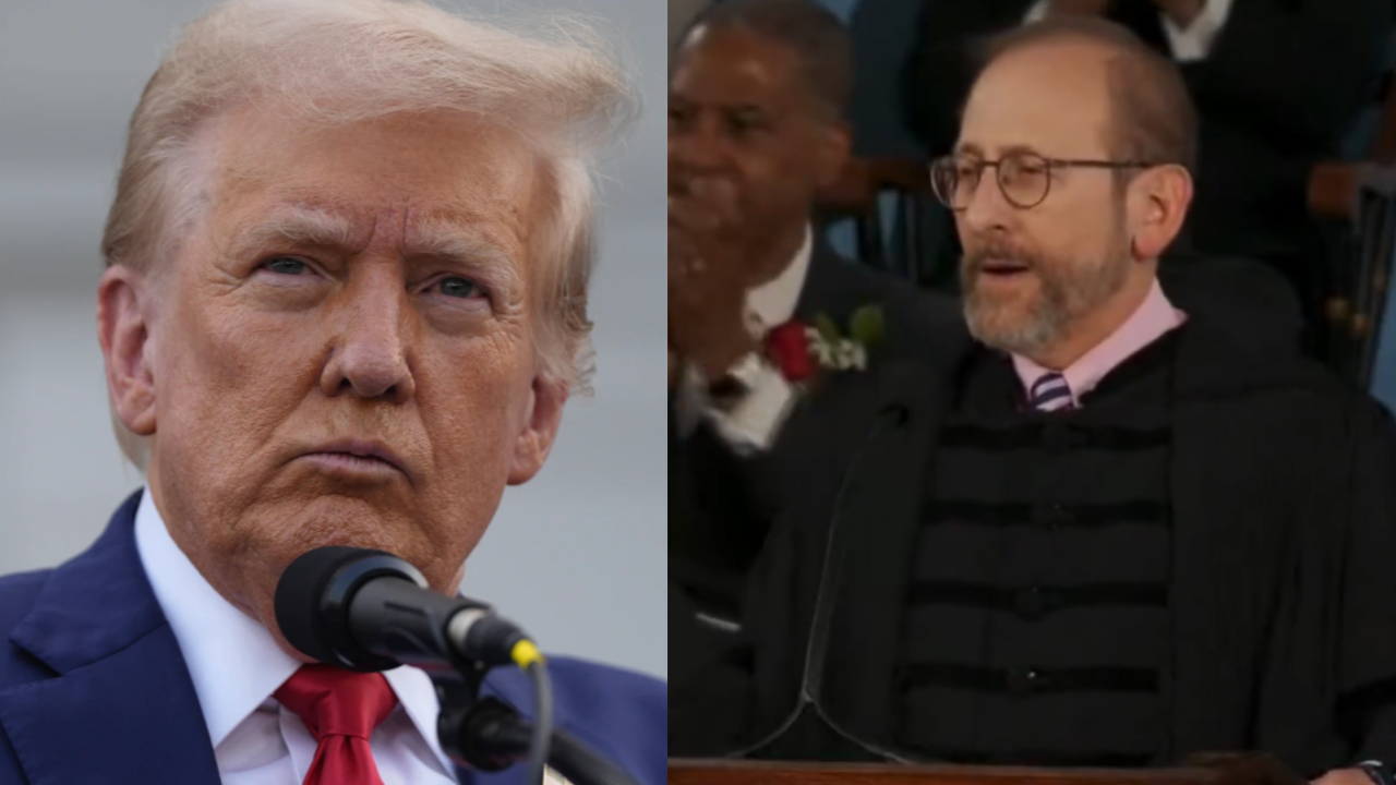 WATCH: Harvard University President's Subtle Dig At Trump Earns A ...