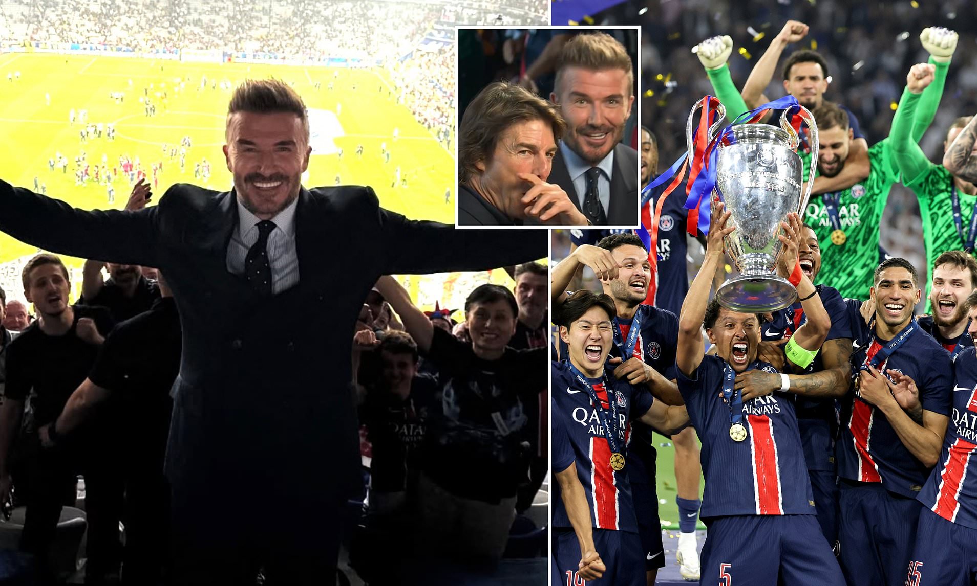 David Beckham posts 12-word message to celebrate PSG's emphatic ...