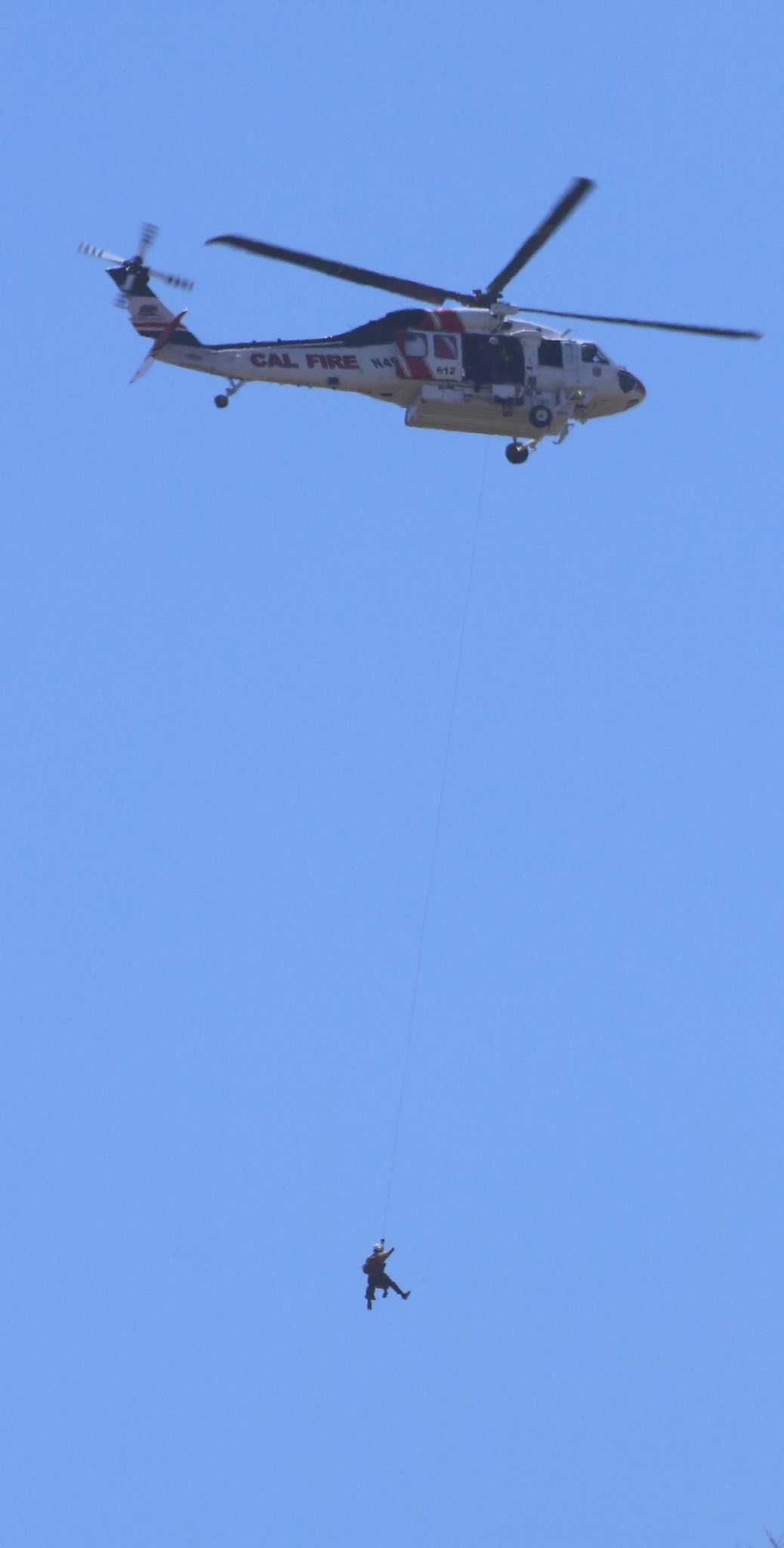 Cal Fire uses helicopter to rescue hiker in Solano County