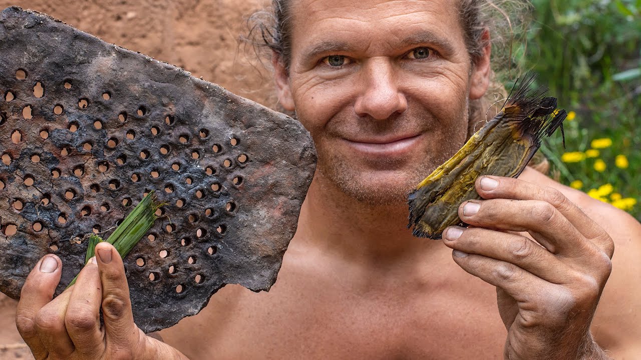 Primitive Kitchen: Clay Grill Agave Leaf