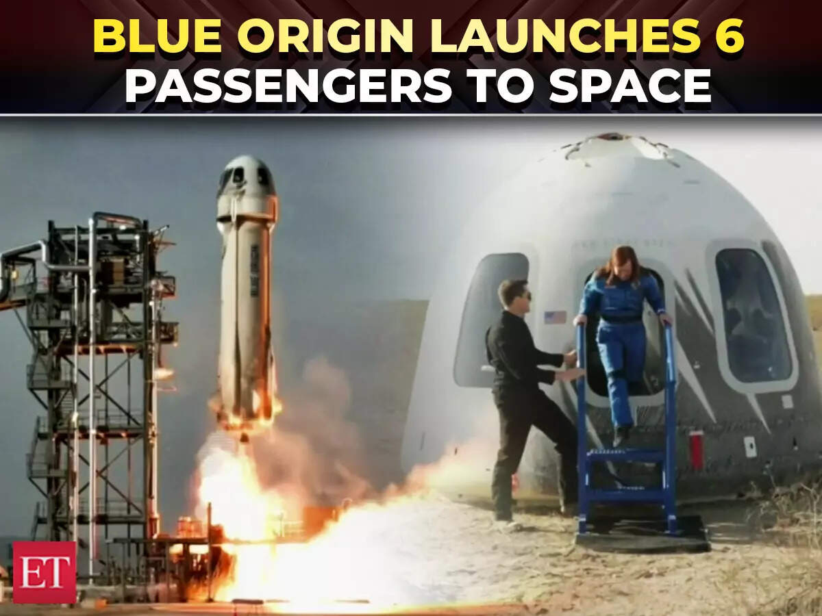 Jeff Bezos's Blue Origin launches six passengers on sub-orbital trip to ...