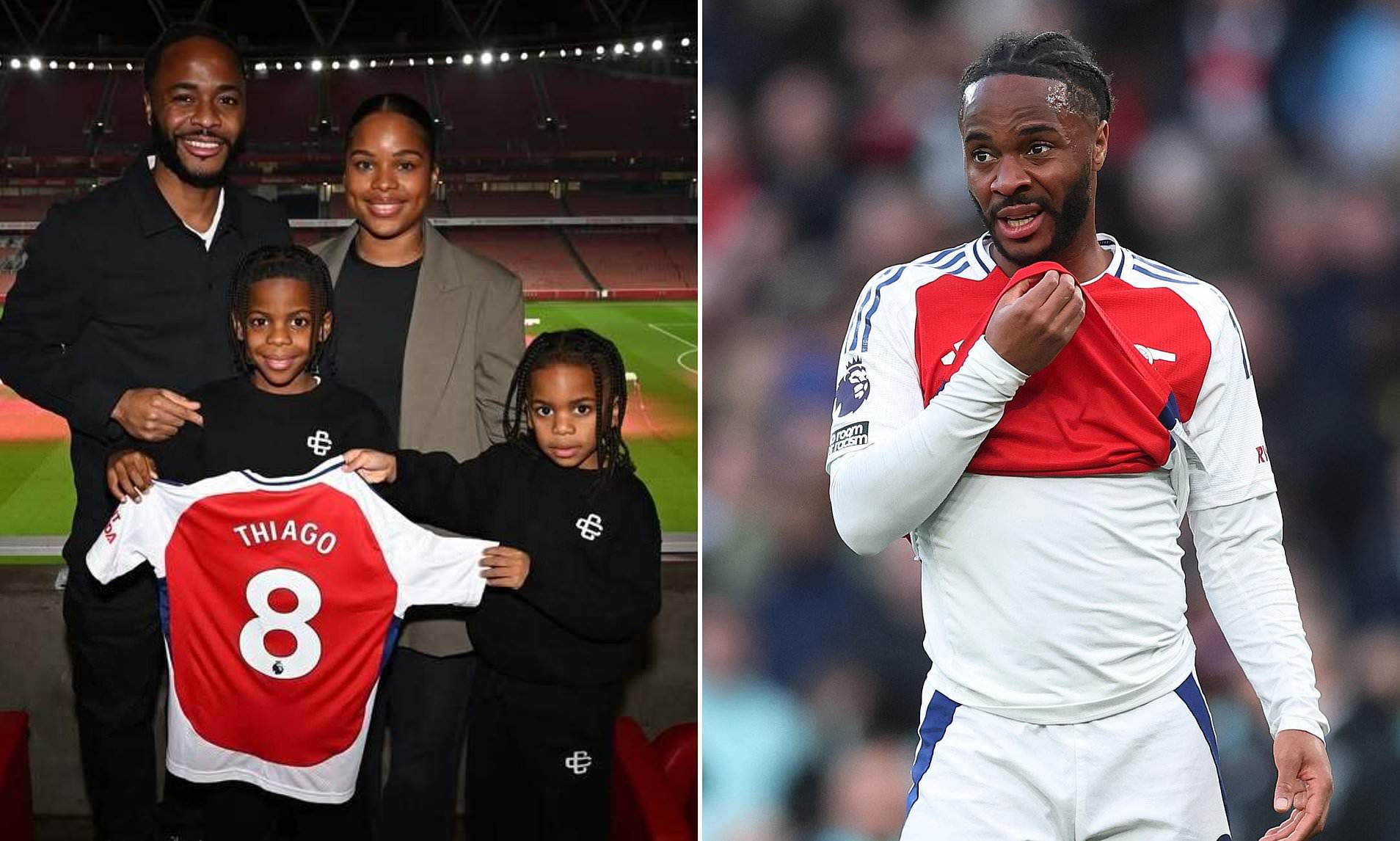 Raheem Sterling's son, 8, joins Arsenal's academy - while winger faces ...