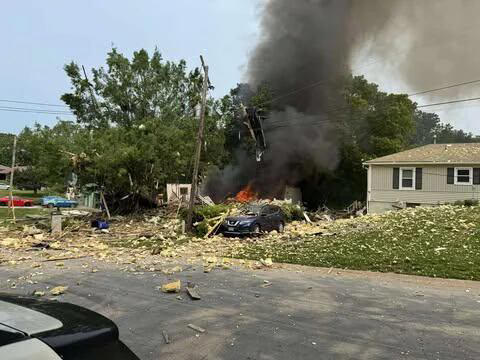 First responders confirm one person dead in Gladstone home explosion
