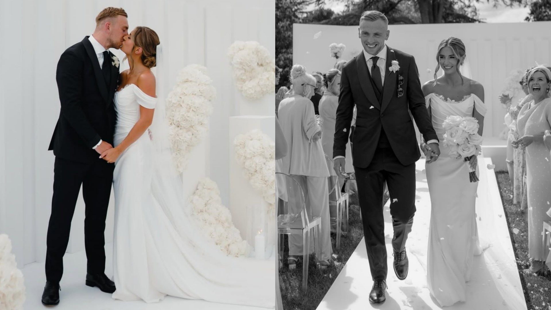 Jarrod Bowen and Dani Dyer tie the knot! Newlyweds show off stunning ...