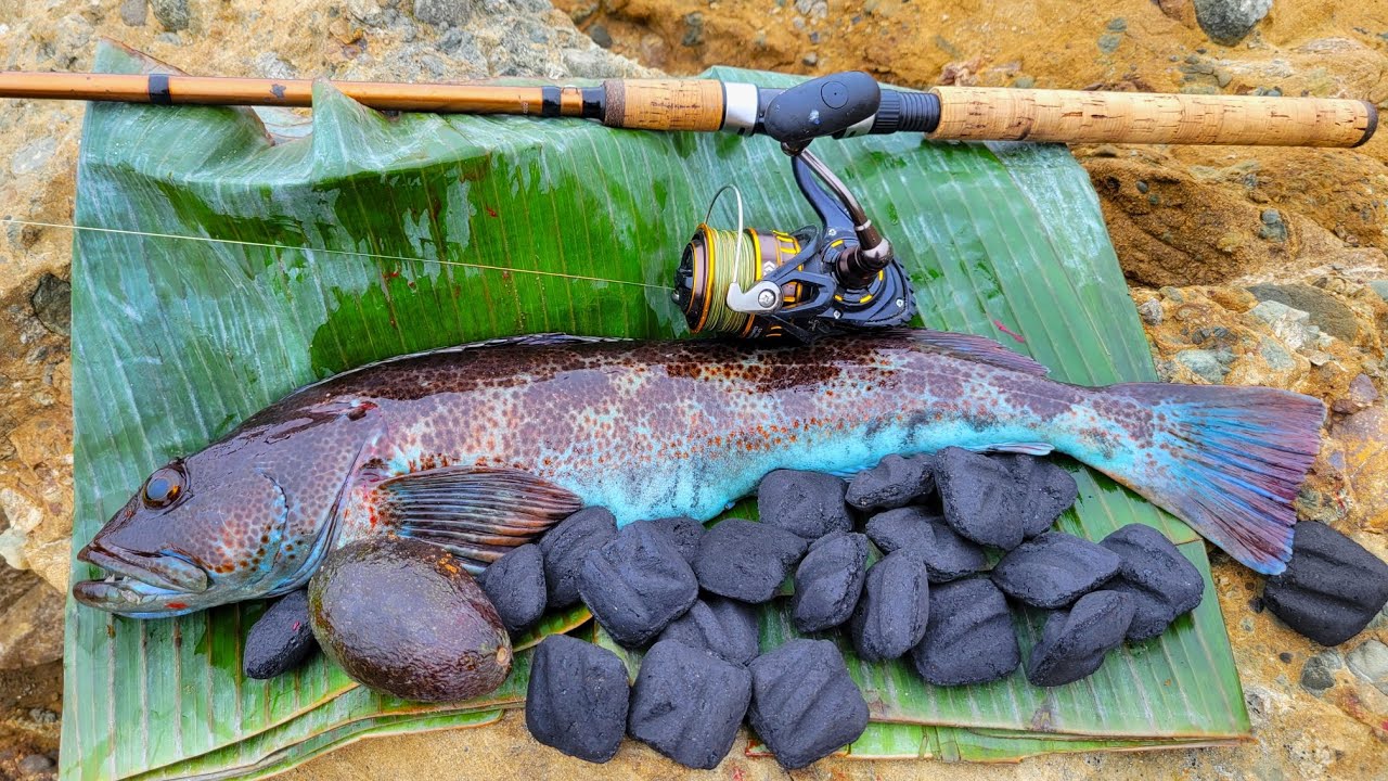 Bobber Catch, Island Cook: Blue Lingcod Wrapped in Banana Leaf