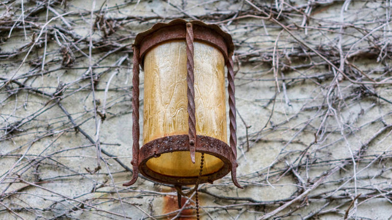 The DIY That Turns An Old, Rusty Sconce Into Statement Decor