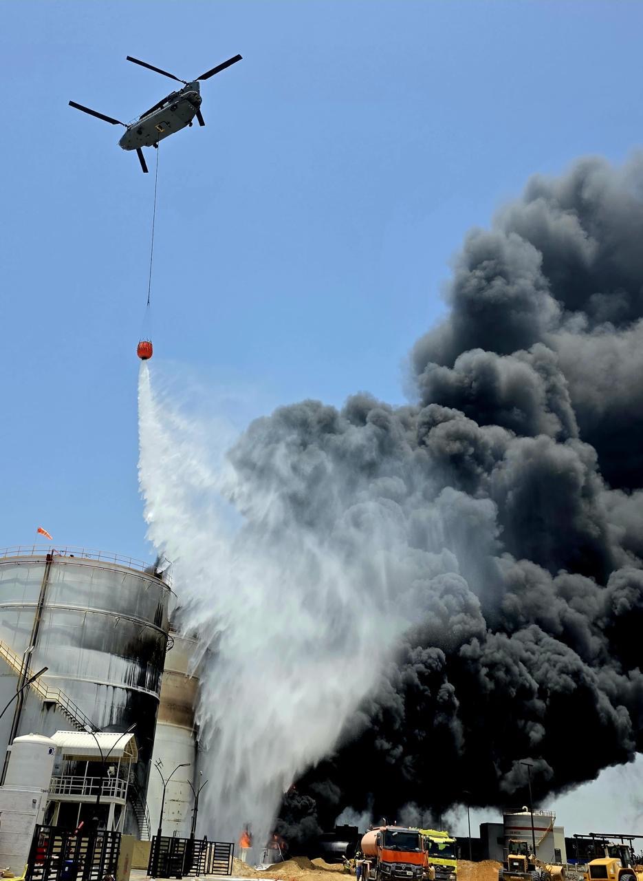 Al Hamriyah Port fire contained with no injuries reported
