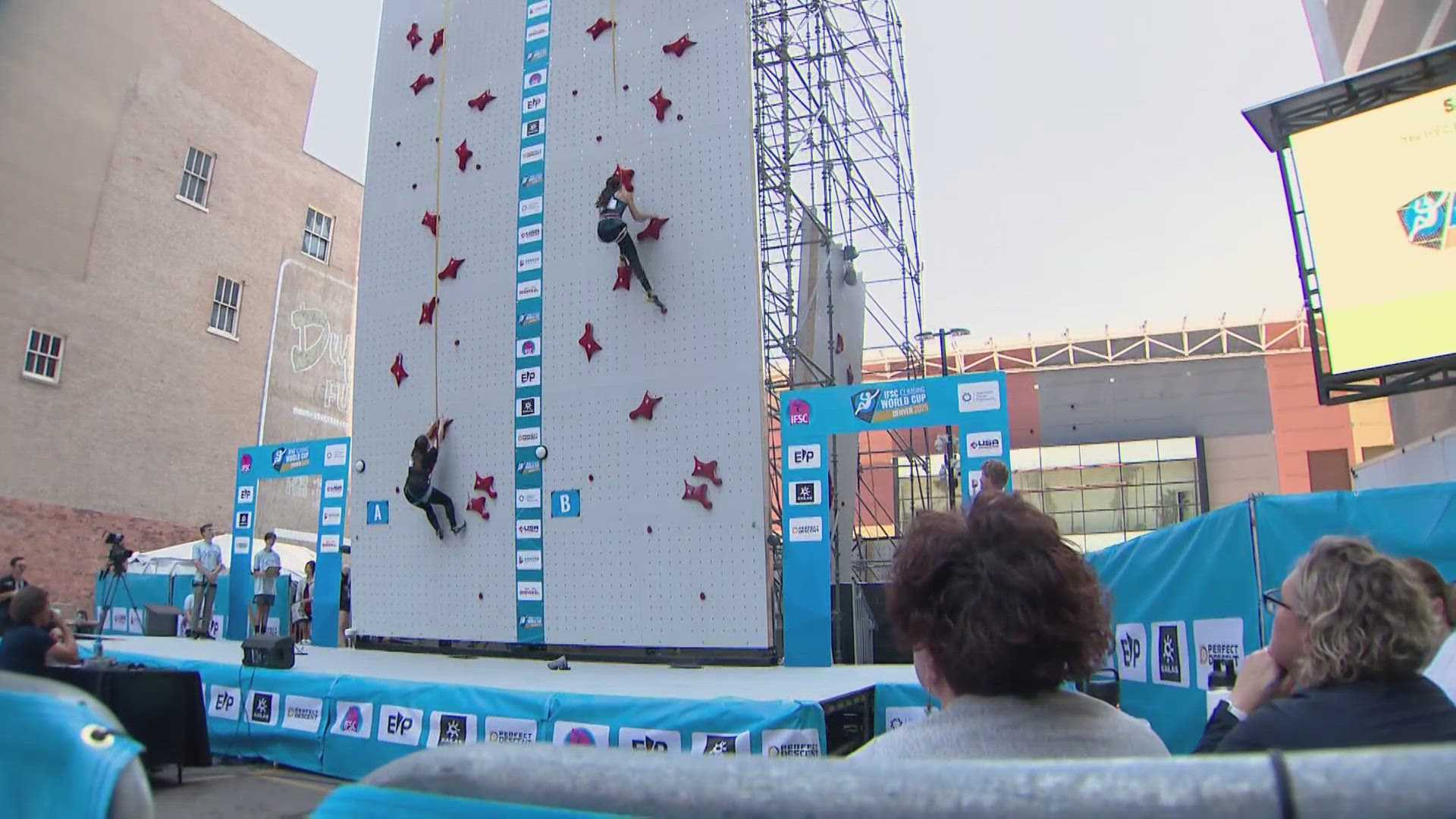 Speed climbing World Cup in Denver