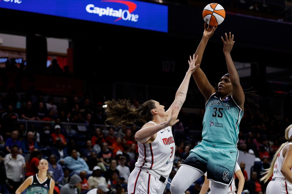 Liberty’s Jonquel Jones answering coach’s rebounding challenge