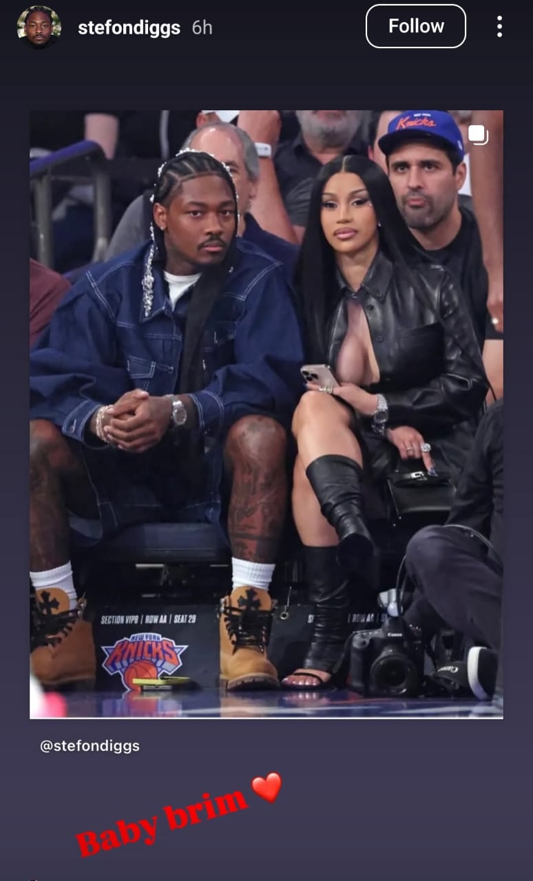 Stefon Diggs sends two-word message to Cardi B amid boat video controversy