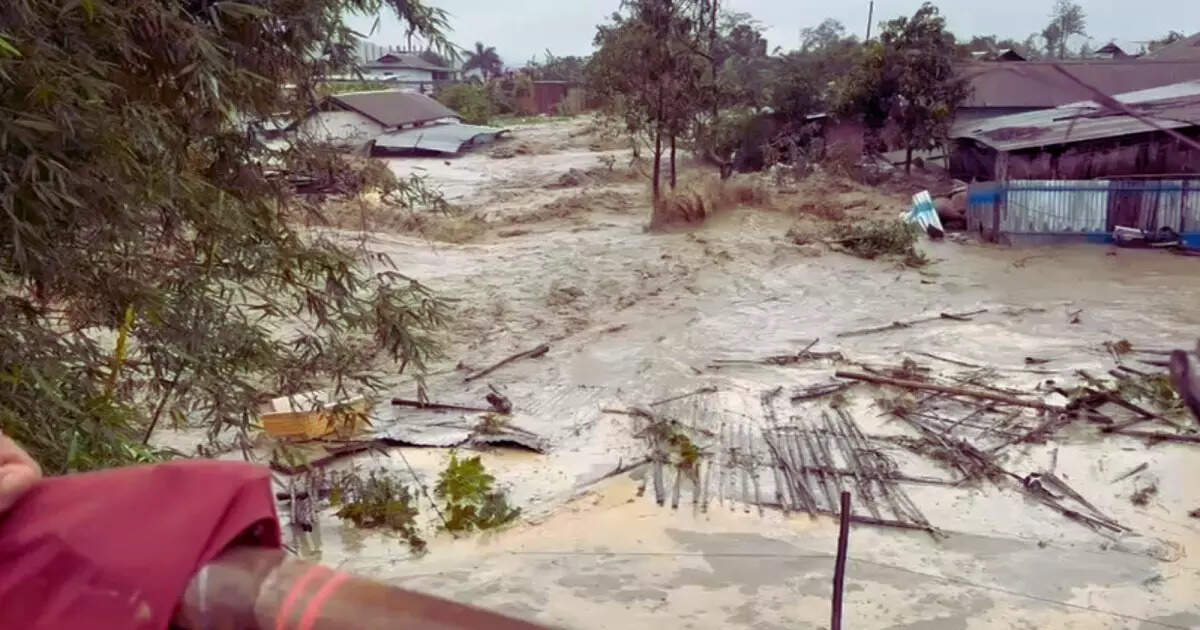 3,802 people affected, 883 houses damaged as heavy rain batters Manipur