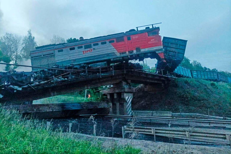 Explosions caused 2 bridges in western Russia to collapse, officials ...