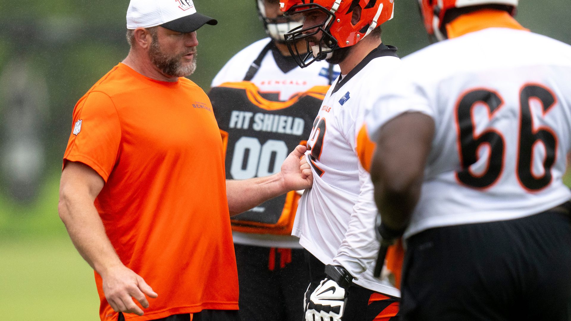 Bengals give an early look at potential starting offensive line