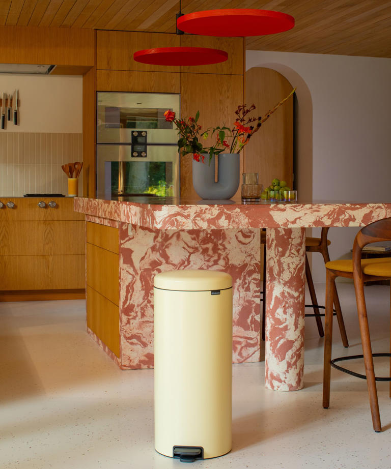 Frozen lemon halves banish winter trash can smells for days at a time