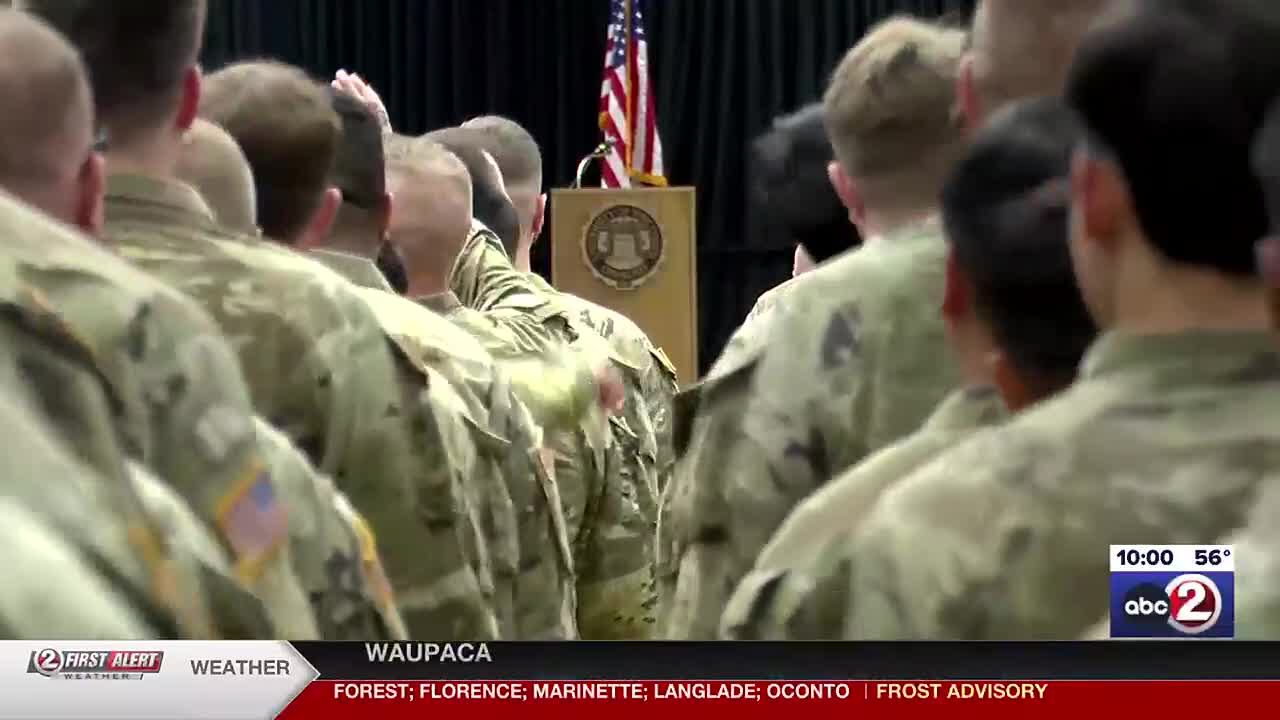 Wisconsin National Guard sends off 600 soldiers to deploy overseas