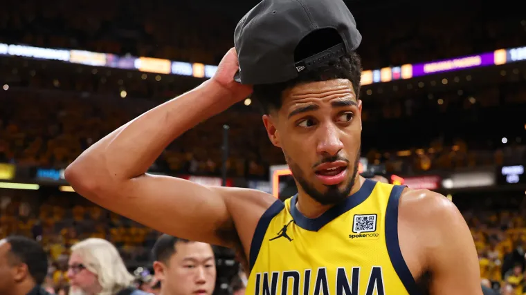 Tyrese Haliburton's girlfriend Jade Jones celebrates the Pacers' win ...