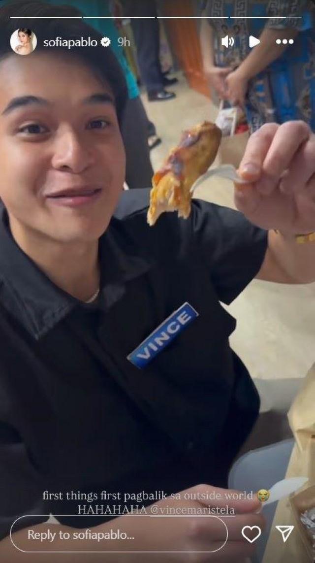 Sofia Pablo welcomes Vince Maristela into the outside world: 'We're so ...