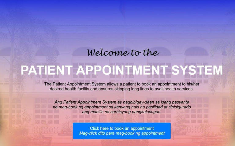 DOH launches online Patient Appointment System for check-ups