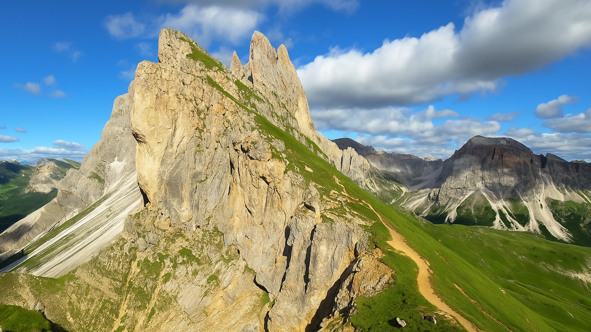 Hike to Seceda Through Puez Odle Park in the Dolomites, Italy (4K)