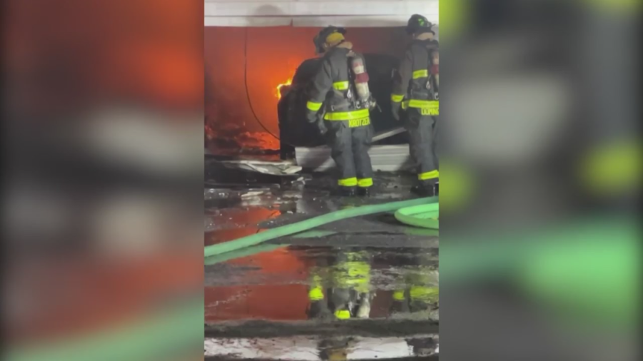 VIDEO: Fire rips through Old Forge business