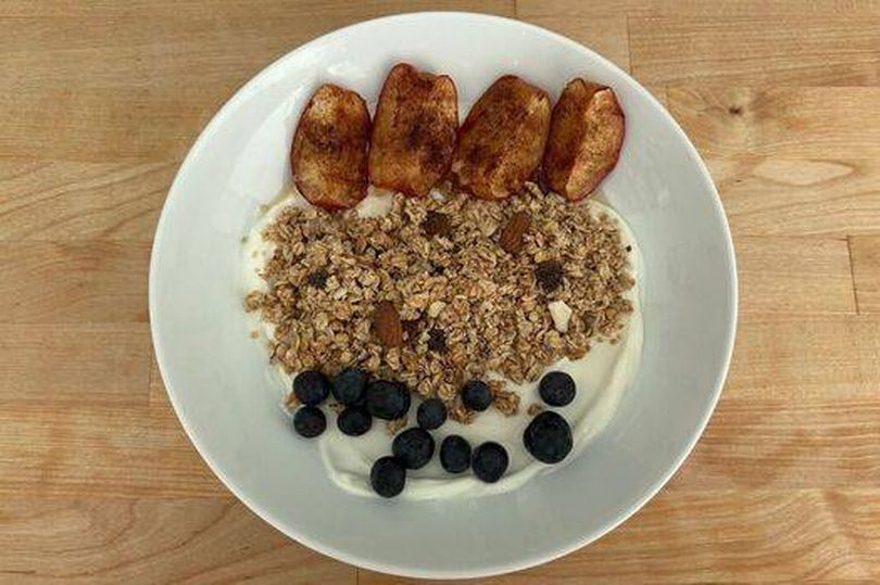 I made my breakfast yoghurt bowl taste like apple crumble by adding 1 ...