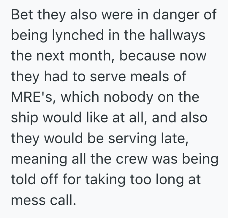 Military Cook Was Given Way More Work Than He Could Do In The Navy, So ...