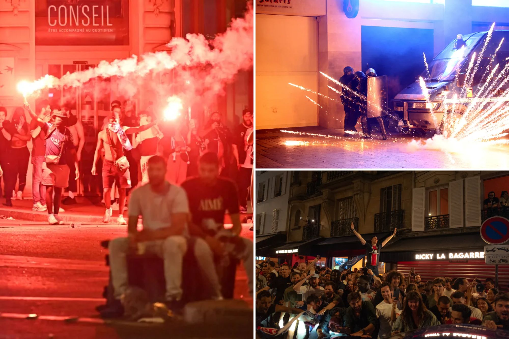 2 dead, police officer in a coma as Paris descends into chaos after PSG ...