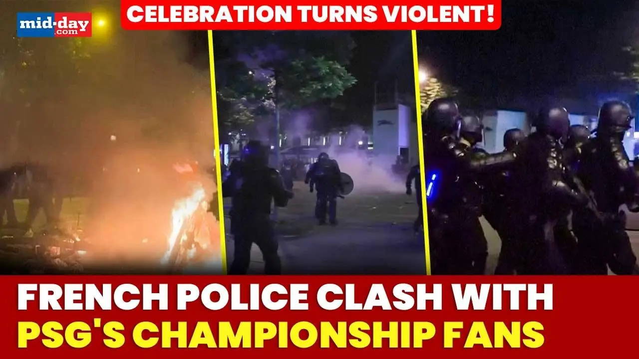 PSG’s Champions League win sparks clashes in Paris, police fire tear ...