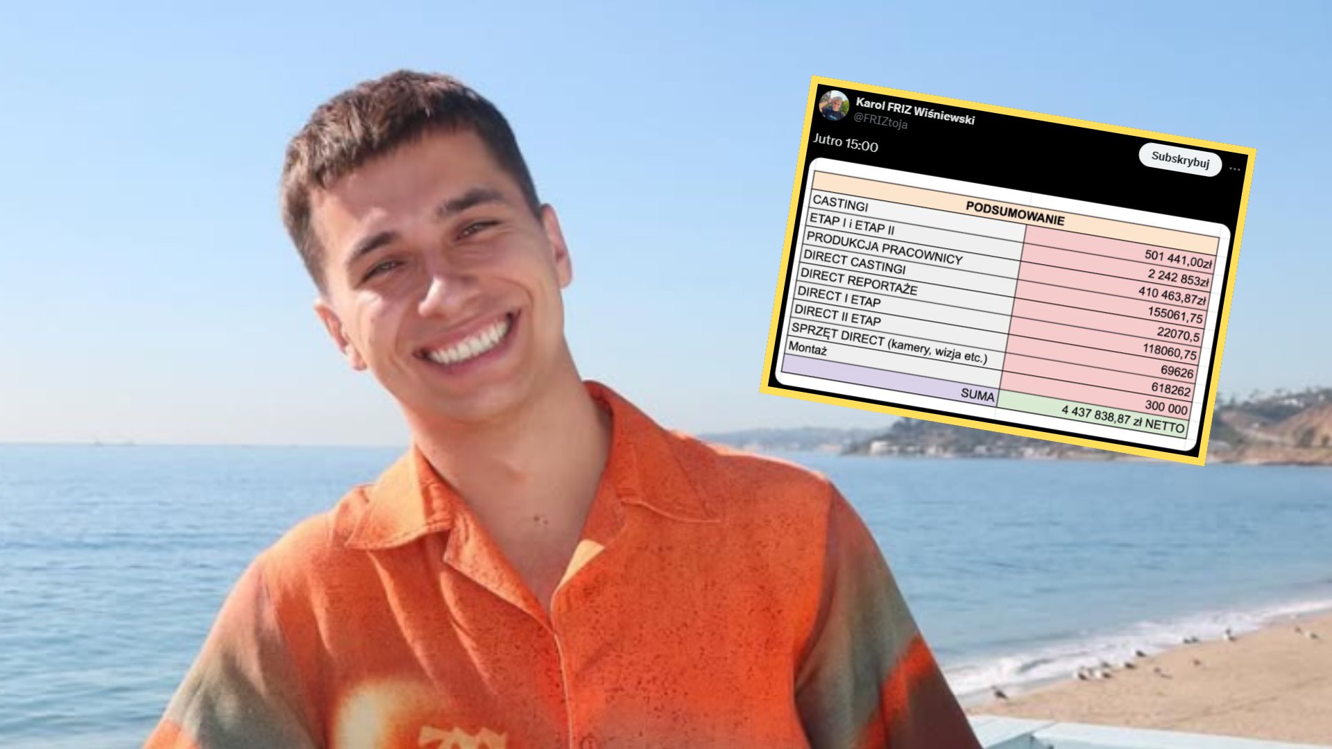 Friz wydał fortunę! Tyle kosztowała trzecia edycja "Twoje 5 Minut"