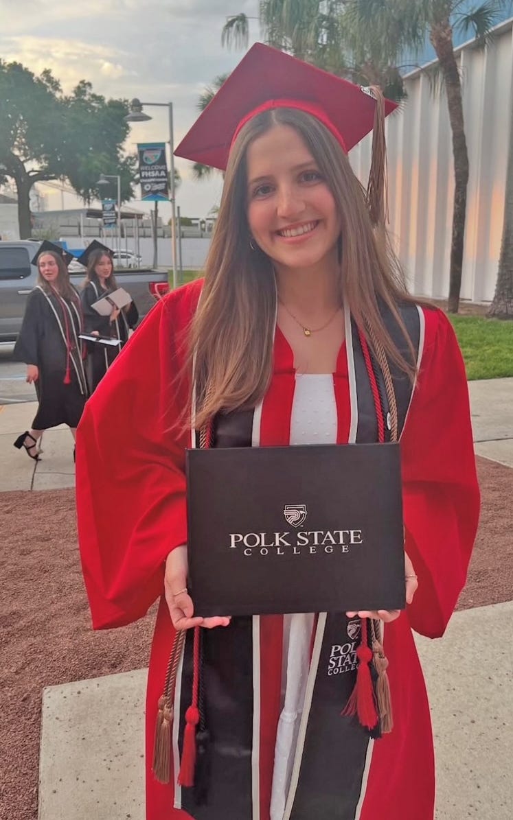 Following sister's lead, Lakeland teen gains bachelor's degree before ...