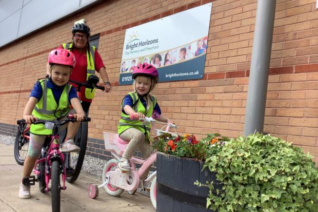 Nursery children 'buzzing' after Cycle to Nursery Day
