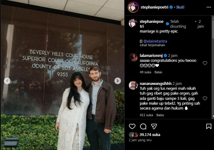 Selamat! Putri Titi DJ Stephanie Poetri Resmi Menikah dengan Asher Novkov Bloom