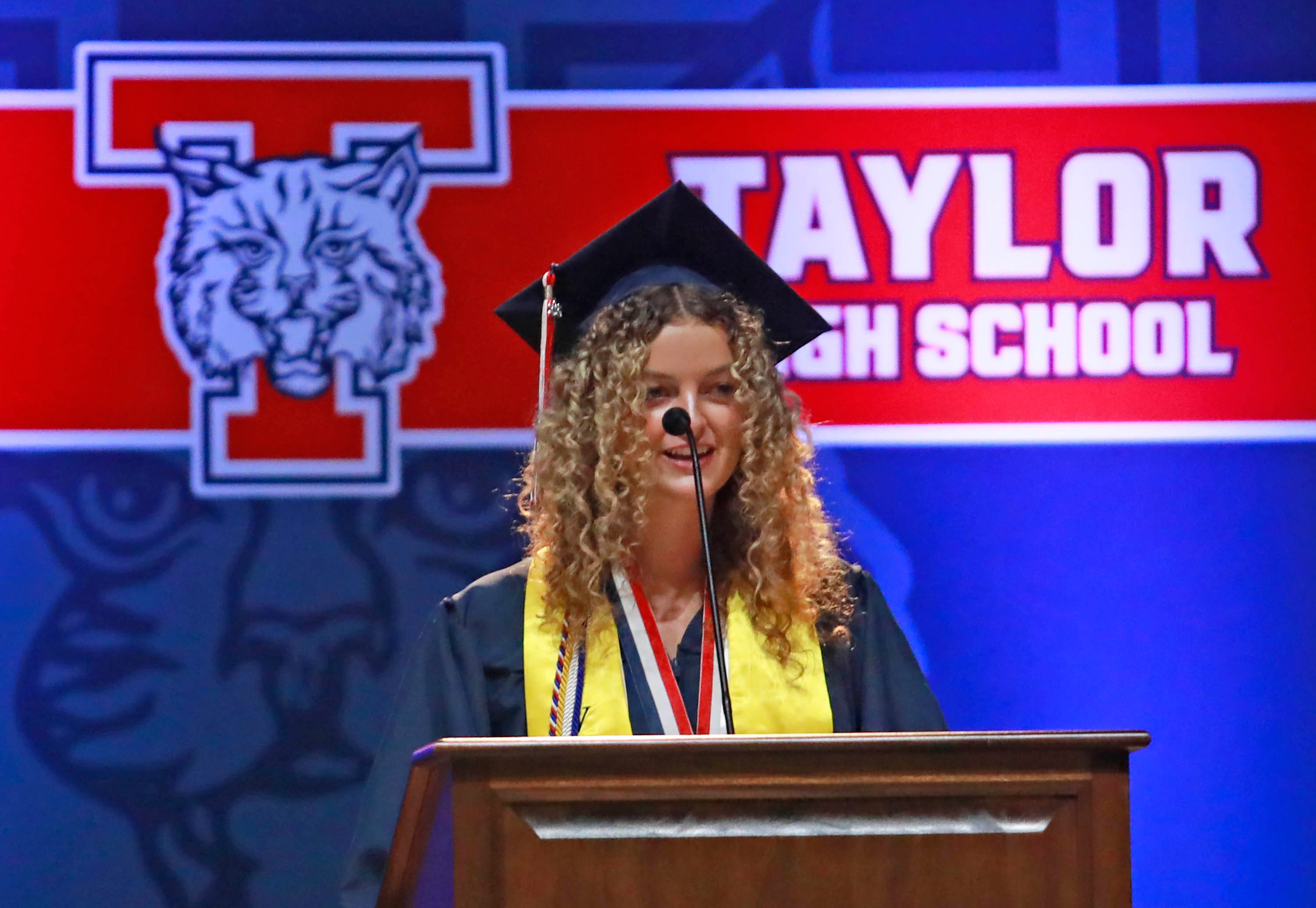 Taylor Middle-High School Class of 2025 graduates at the Ocean Center ...