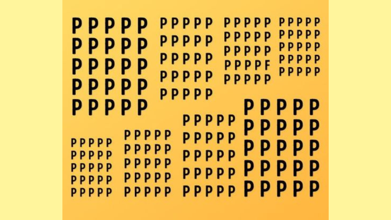 Optical Illusion: Do you have sharp eyes to find the odd alphabet in ...