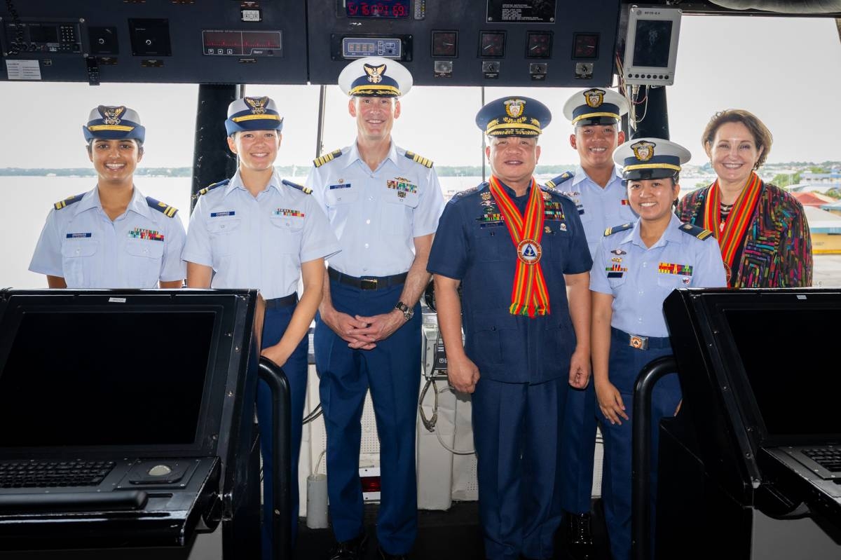 US Coast Guard Cutter Stratton conducts port visit in Palawan