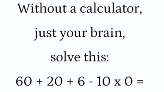 No calculator allowed: Can you solve this tricky maths brain teaser ...