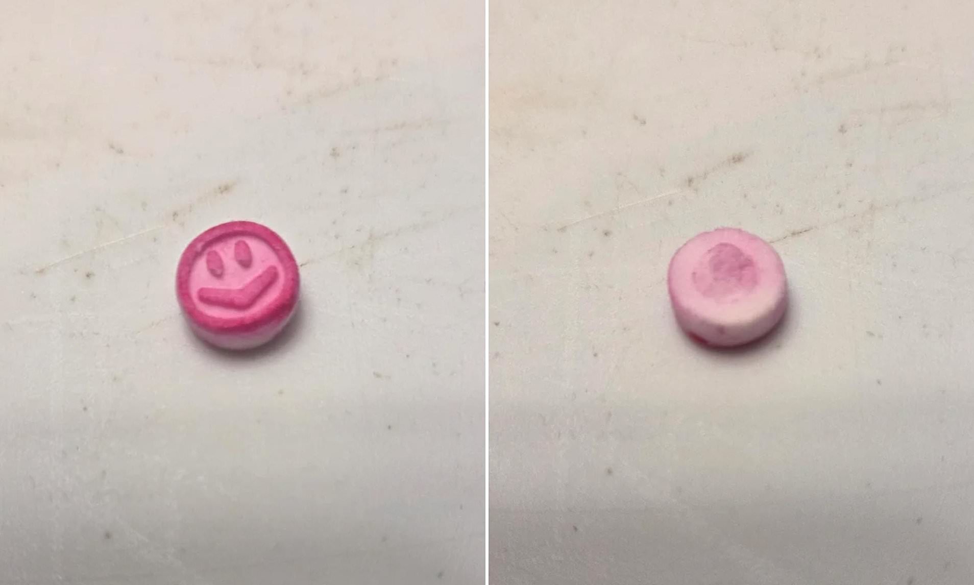 I couldn't figure out why I had a small pink smiley face in my washing ...