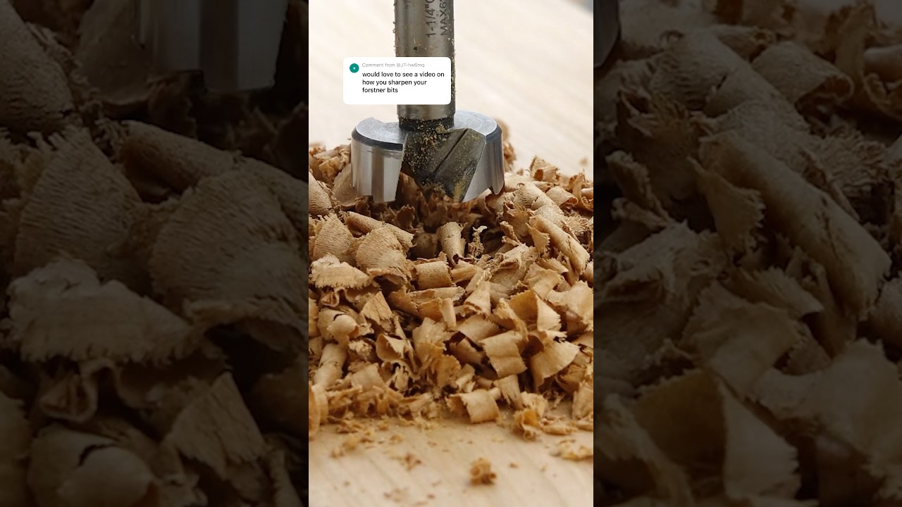Sharpening a forstner bit