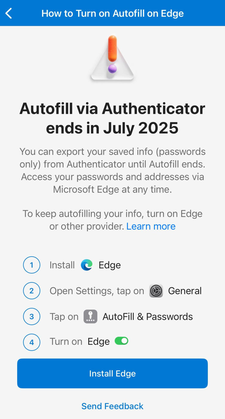 Microsoft to delete stored passwords by August 2025