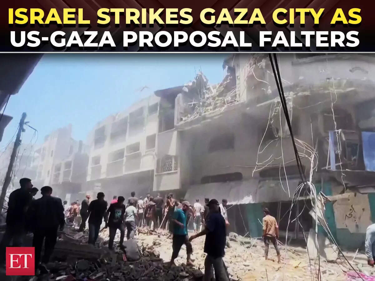 Israeli military strikes a residential area in Gaza City as US-Gaza ...